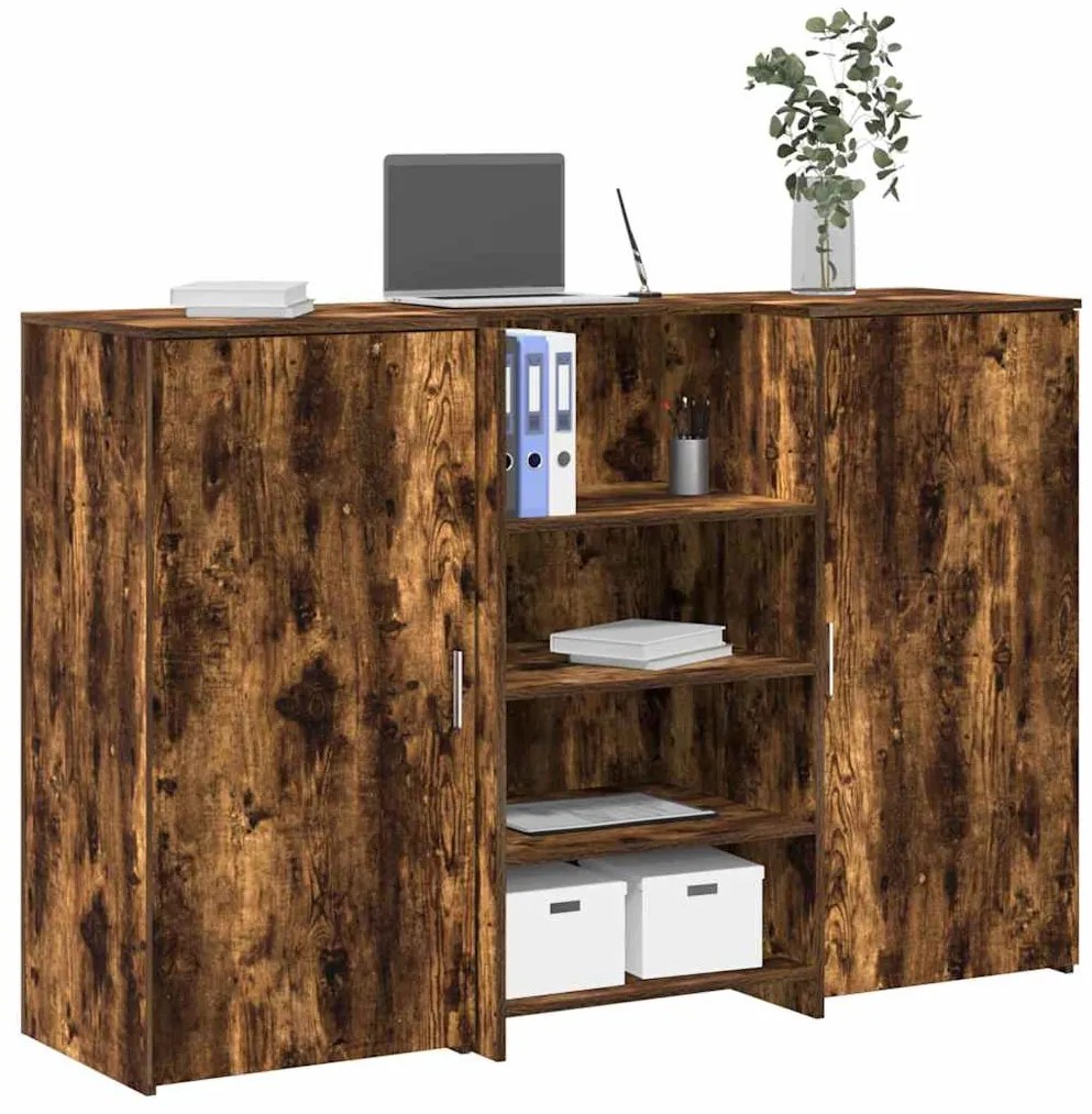 Recepční stůl kouřový dub 155x50x103,5 cm kompozitní dřevo 3324200