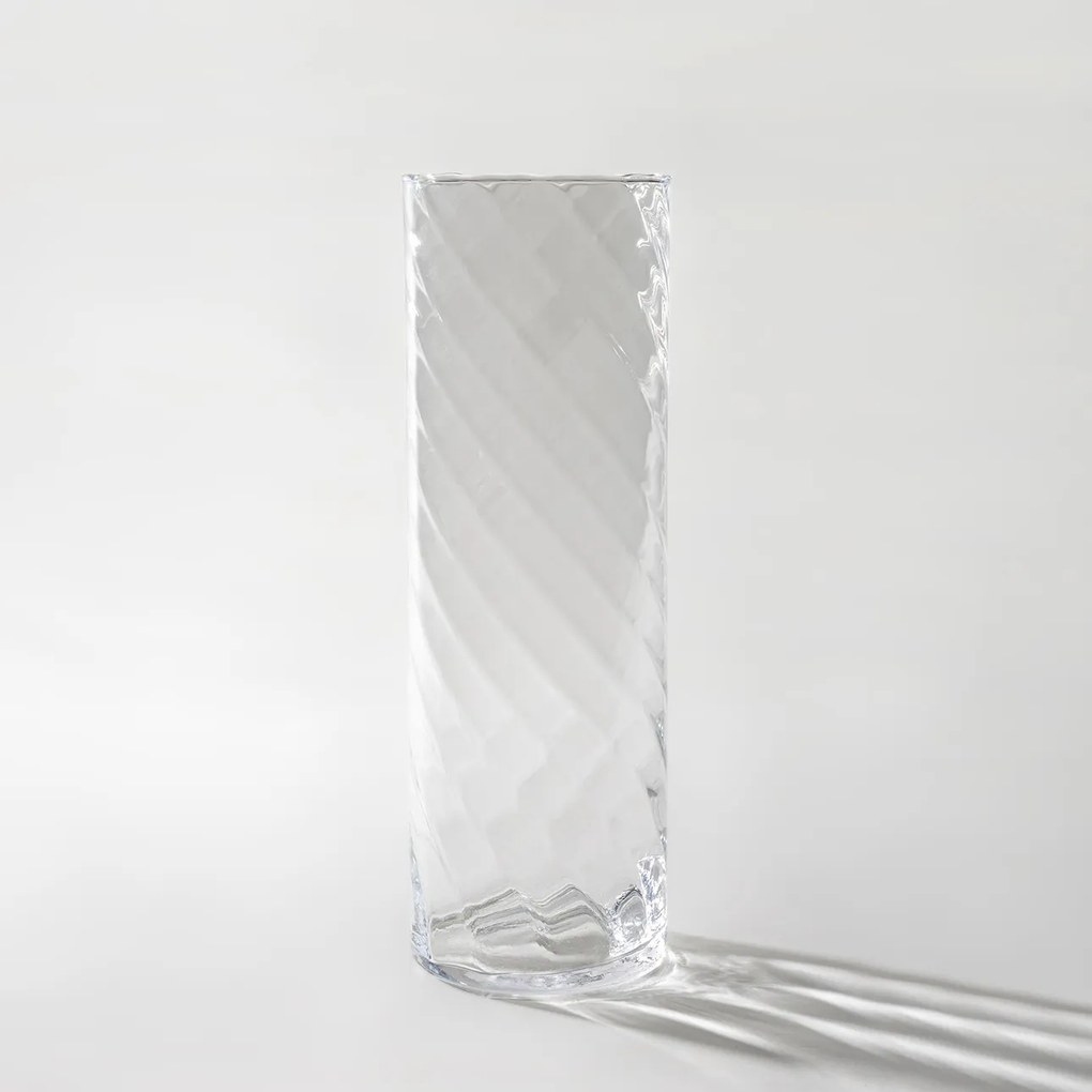 Vase Crytal Twist 15x15x45 cm