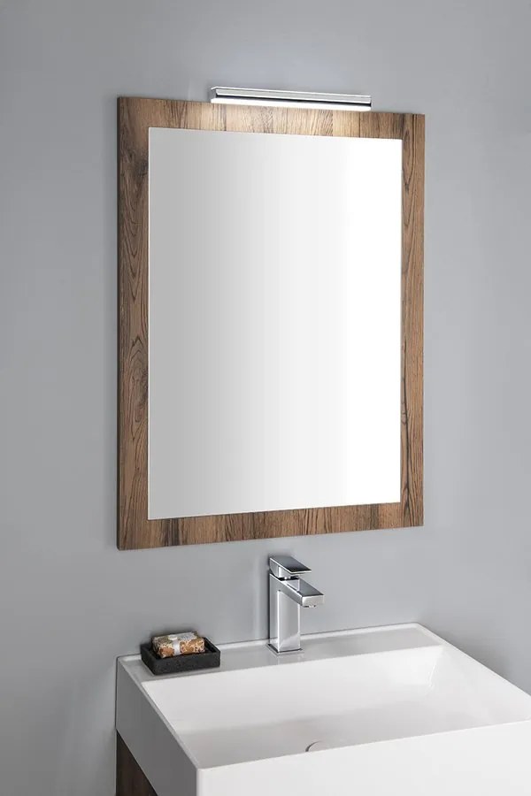 Sapho, NIROX lustro w ramie 600x800x28mm, dąb Collingwood (AM601), NX608-1919