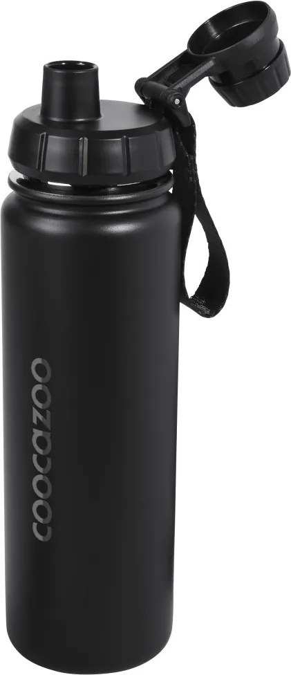 Láhev na pití z nerezové oceli coocazoo 0,7 l, Black