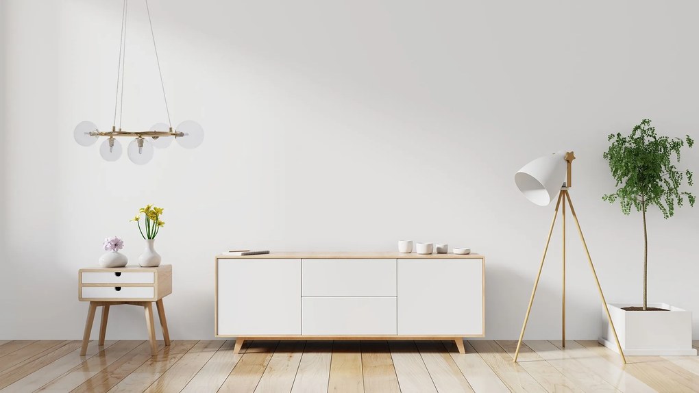 Toolight, stropní svítidlo skleněné koule 5xG9 APP1158-6CP, zlatá, OSW-04690