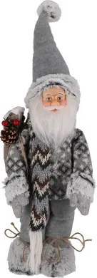 Vánoční dekorace Santa Claus s pytlem 50 cm