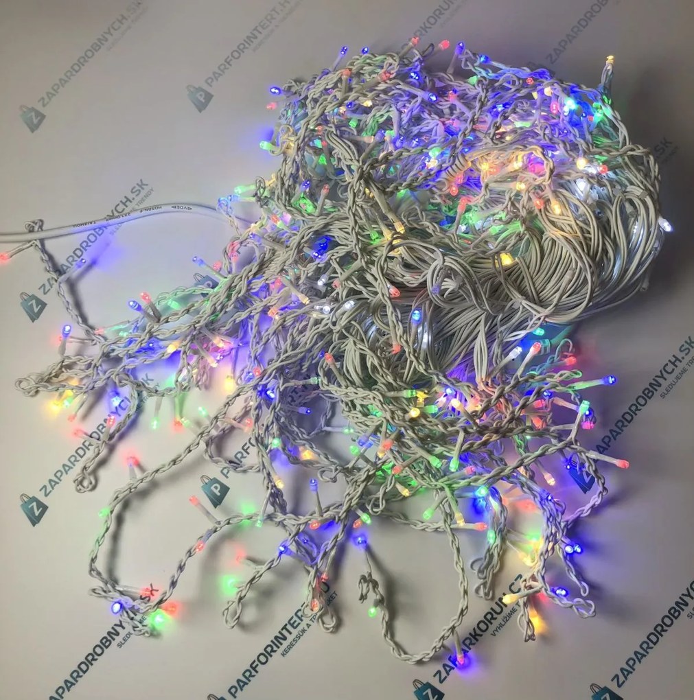 Venkovní LED vánoční závěs 25M+ 500LED - colored