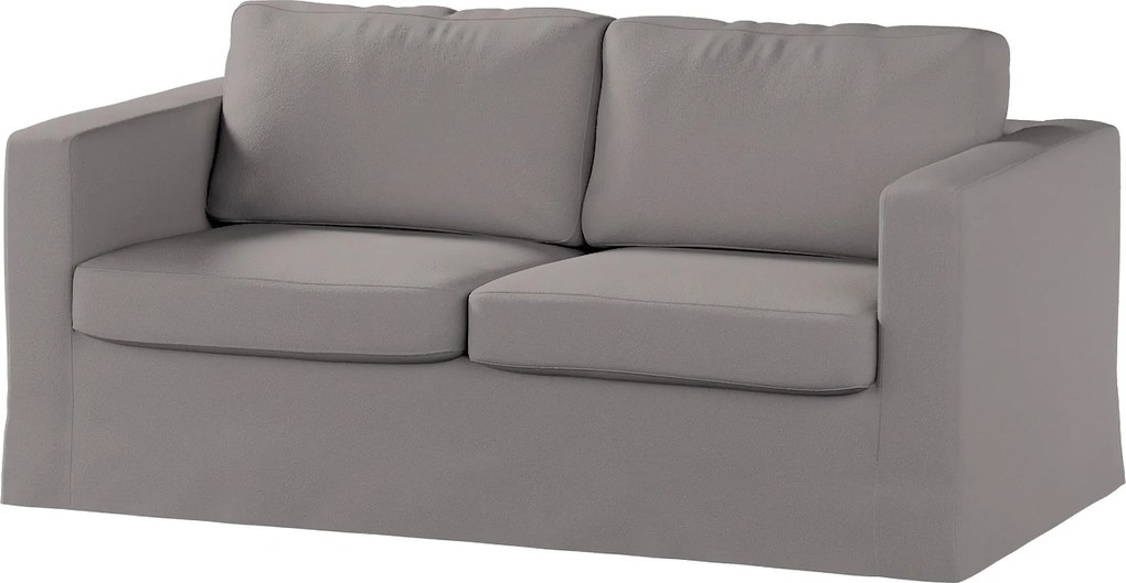 Potah na pohovku IKEA  Karlstad 2-místná , nerozkládací, dlouhý barva béžová látka pletený vzor