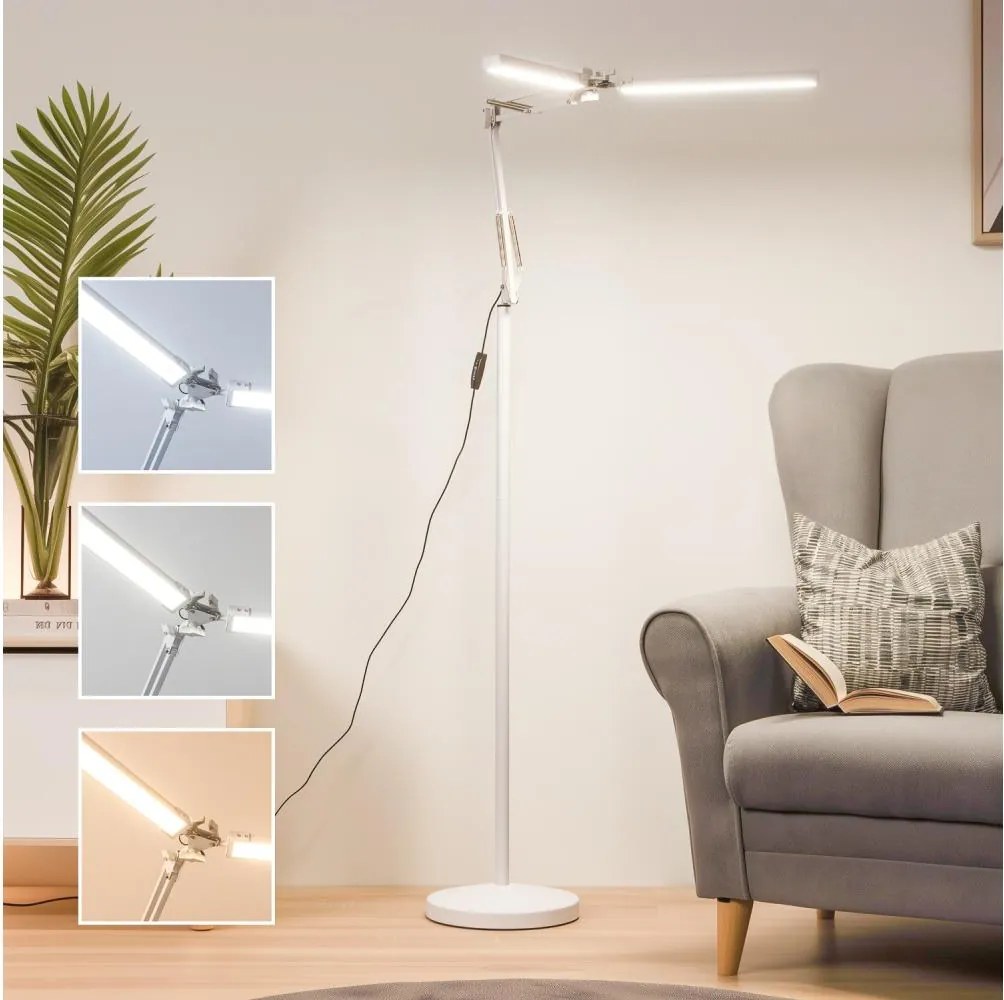 BRILAGI - LED Stm. flexibilní stojací lampa VARIO LED/14W/230V 157 cm bílá