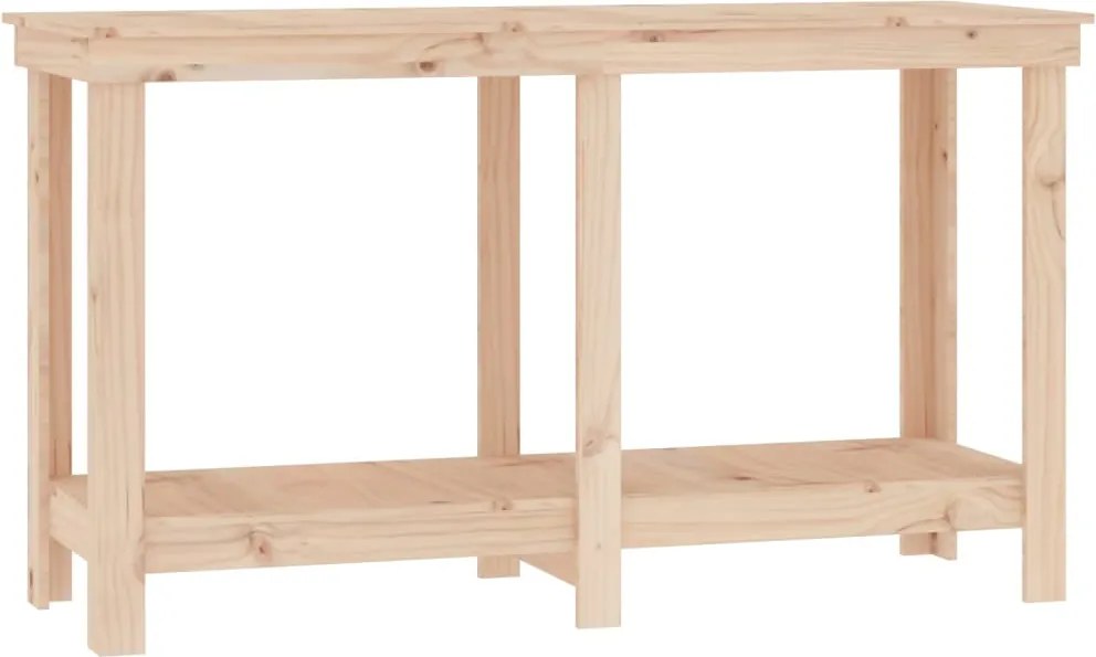vidaXL Dílenský stůl 140x50x80 cm masivní borovice