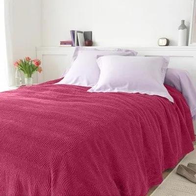 Blancheporte Přehoz na postel, kvalita standard švestková 100x150cm