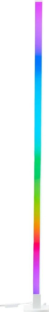 Brilliant LED stojací lampa Neele bílá 6,5 W, 125 lm, RGB, 150 x 12,5 x 12,5 cm