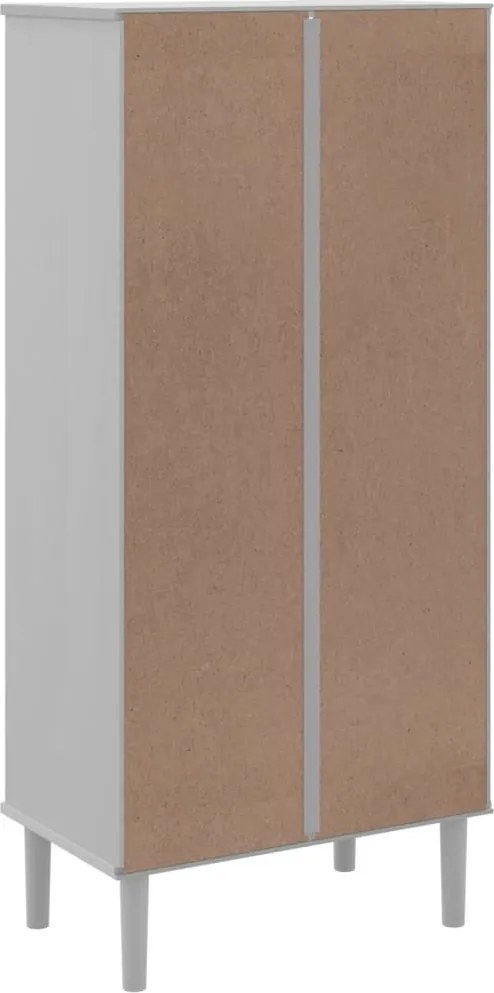 vidaXL Knihovna SENJA ratanový vzhled 60 x 35 x 130 cm borovice [358059] Barva: Bílá