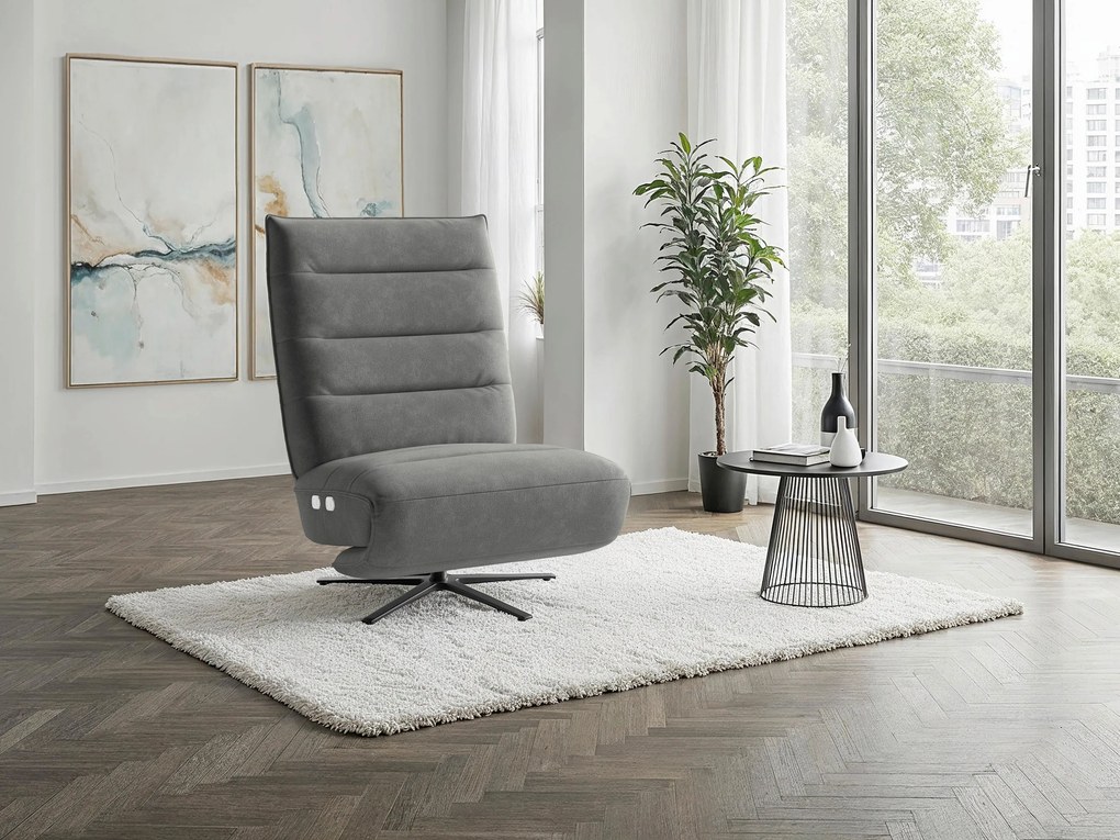 XXXLutz RELAXAČNÍ KŘESLO, textil, šedá Sit & More - Online Only křesla & taburety - 000144038077