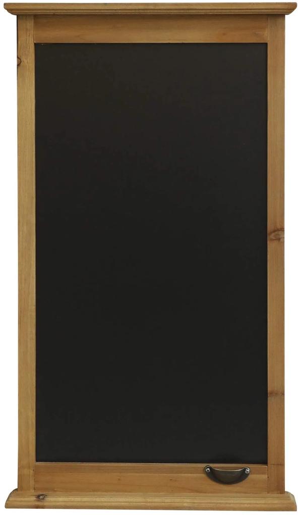 Chic Antique Popisovací tabule s držátkem na křídu Nature, černá barva,  přírodní barva, dřevo, kov, dřevotříska | BIANO