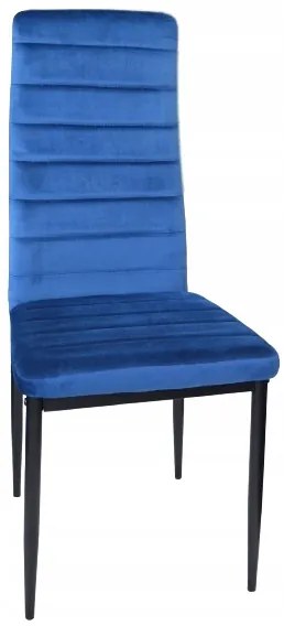 Jídelní židle Chicago sametová modrá