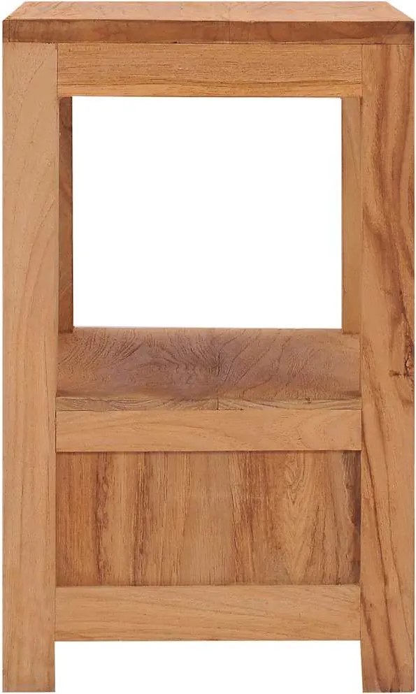 Noční stolek 40 x 30 x 50 cm masivní teakové dřevo 287228