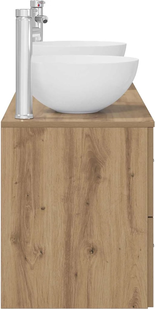Sada koupelnových skříněk 3 ks Dub artisan 49,5 x 41 x 64,5 cm 3405818