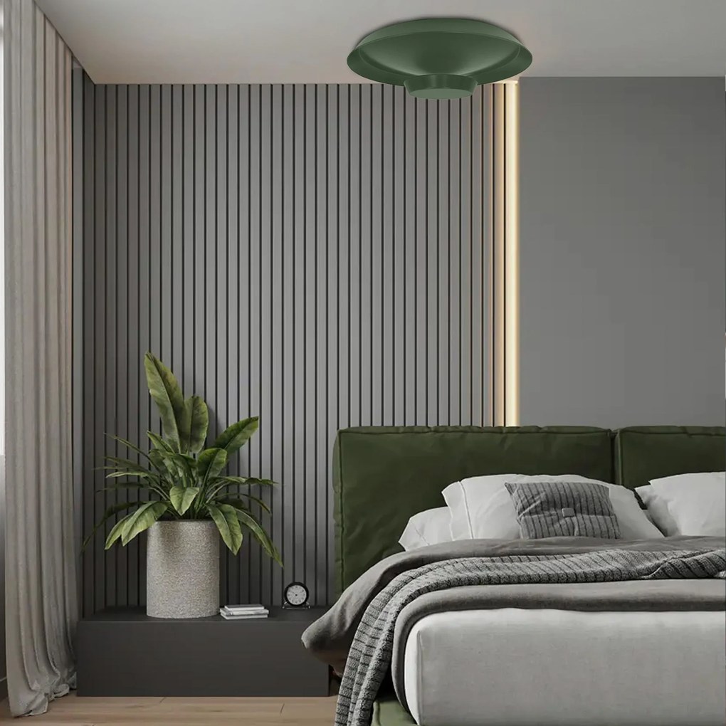 Toolight Toolight, LED stropní svítidlo 40cm, 14W, APP1460, zelená, OSW-04188