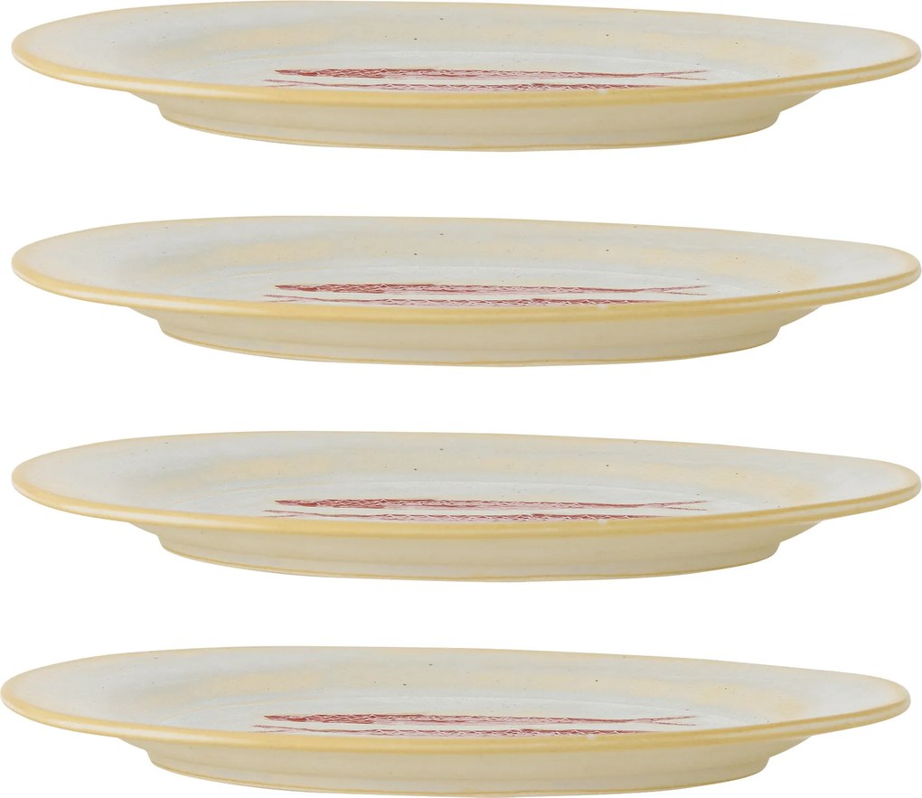 BLOOMINGVILLE Set 4 talířů HADDEN červený 27 cm