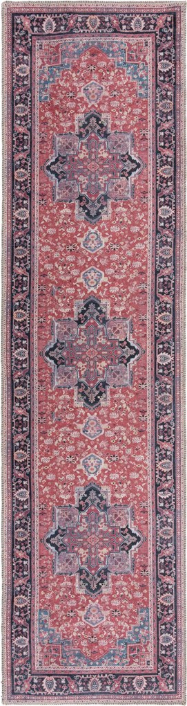 Flair Rugs, Běhoun Hebden Windsor Red, 60x230, červená, ložnice
