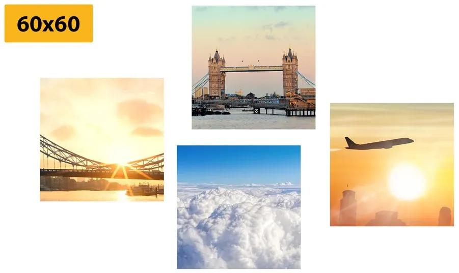 Set obrazů cesta do Londýna