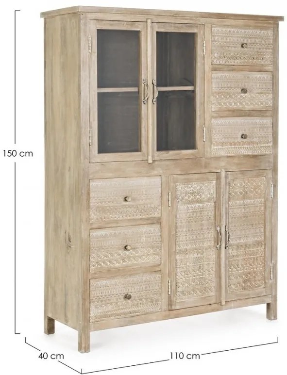 BIZZOTTO dřevěný kabinet MAYRA 150x110 cm 0746218