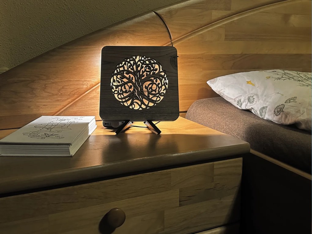 "Srdce" lampa 19x19 cm provedení povrchu: dub světlý