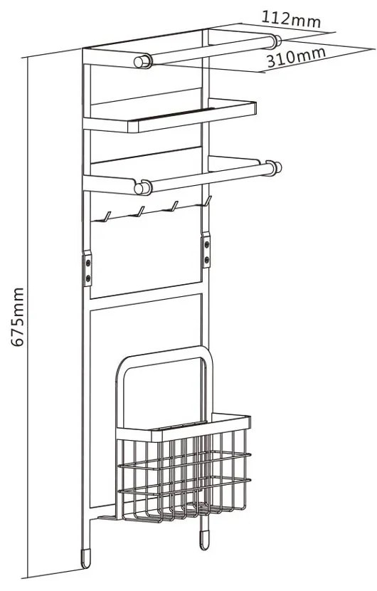 Kitchen Holder 2 - Kuchyňský držák a Organizér s Magnetickým uchycením