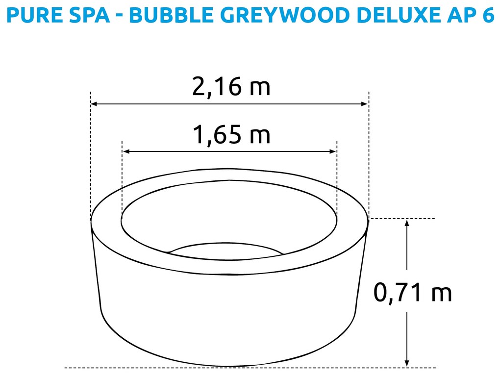 Intex 28442 Purespa Greywood Deluxe HWS 1100