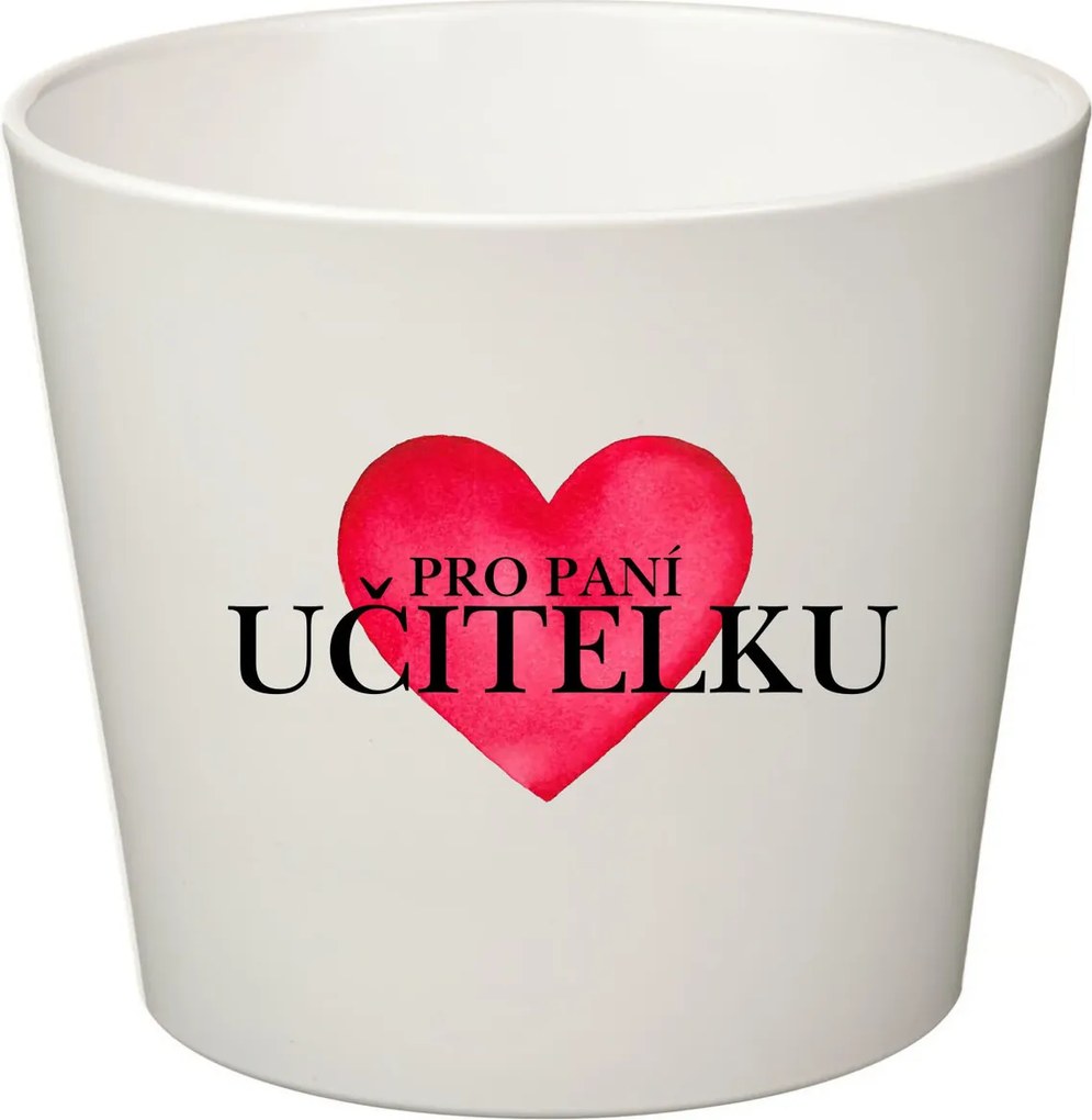 PRO PANÍ UČITELKU (SRDCE) - malý květináč