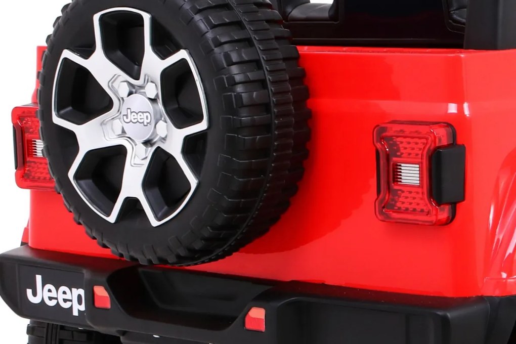 HračkyZaDobréKačky Elektrické autíčko Jeep Wrangler Rubicon červené