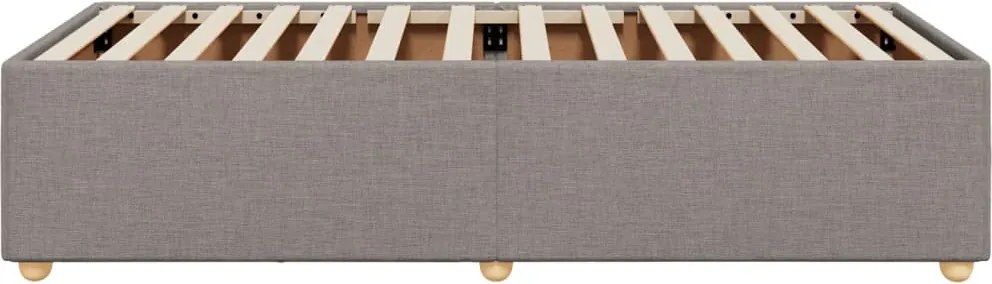 Rám postele bez matrací taupe 90x200 cm textil 3284705