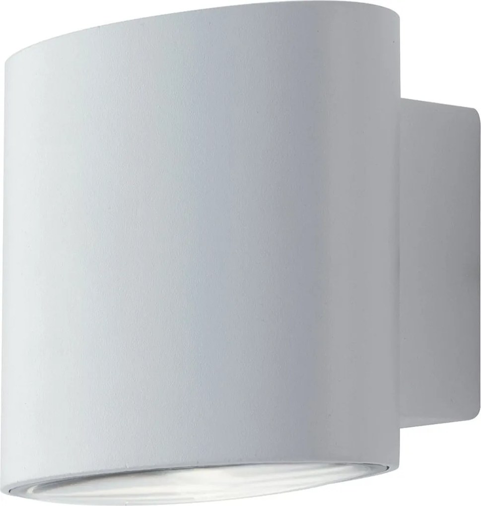 FAN LED-W-BOXTER BCO Venkovní nástěnné svítidlo LED BOXTER bílá hliník 2x4W 960lm CCT IP44 10x12,9x8,5 cm - FANEUROPE