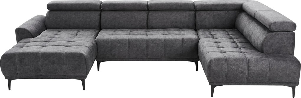 XXXLutz SEDACÍ SOUPRAVA, textil, barvy grafitu Stylife - Sedací soupravy - 00230001585Q