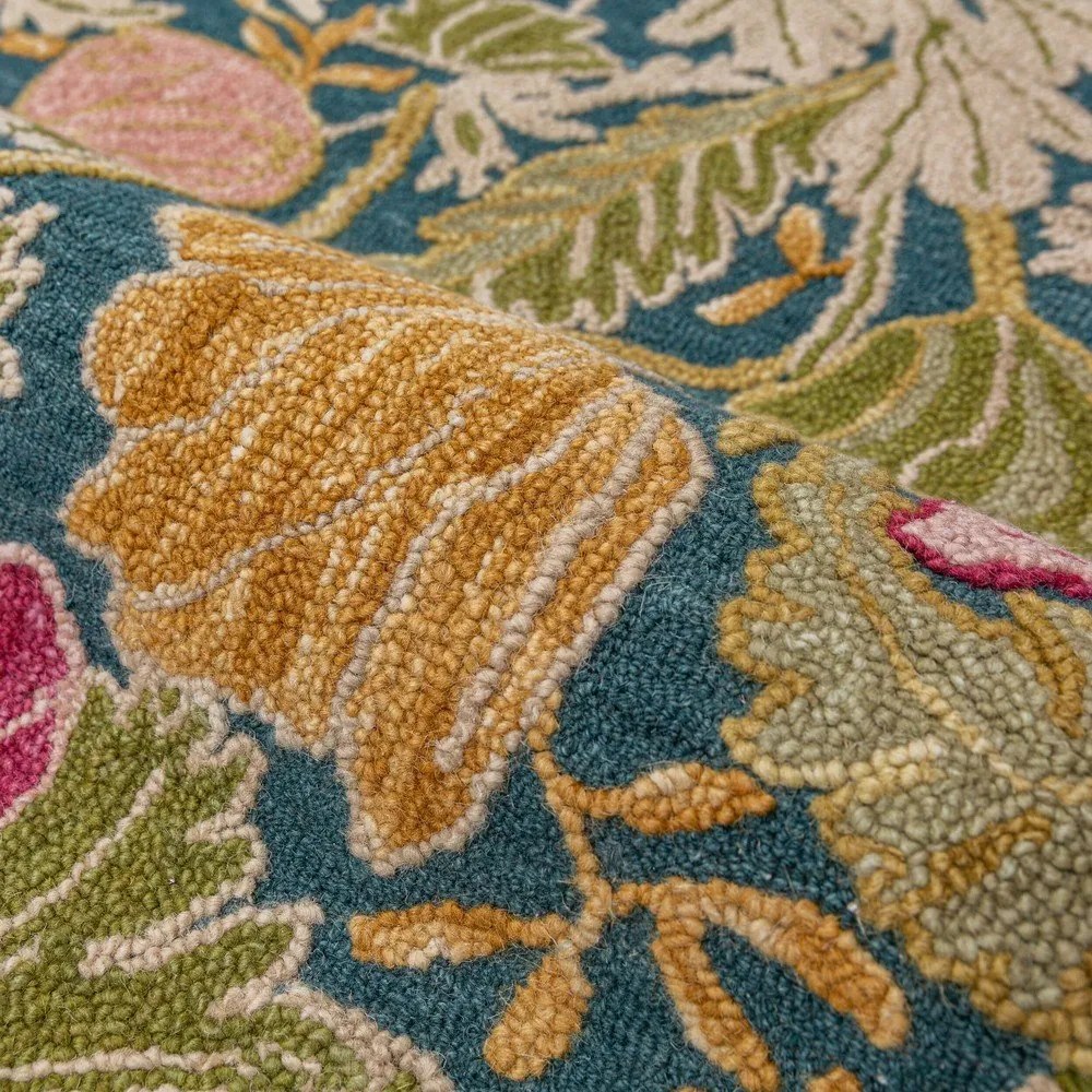 Ručně tkaný vlněný běhoun 60x230 cm Daphne Shaped Floral – Flair Rugs