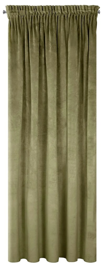ZATEMŇOVACÍ ZÁVĚS NA PÁSCE RIA 140X270 CM OLIVOVÁ