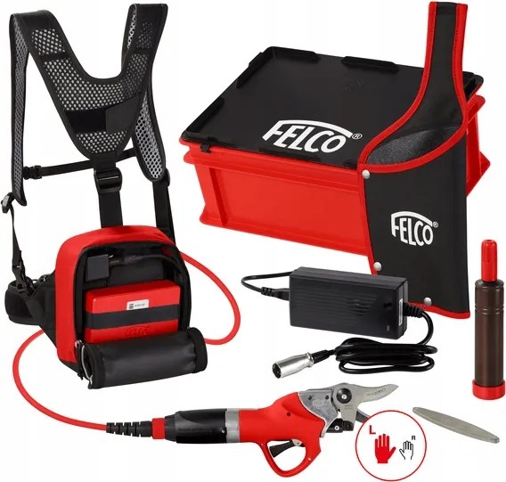 Felco 802G Elektrický Zahradní Nůžky S Batohem A Akumulátorem Levák