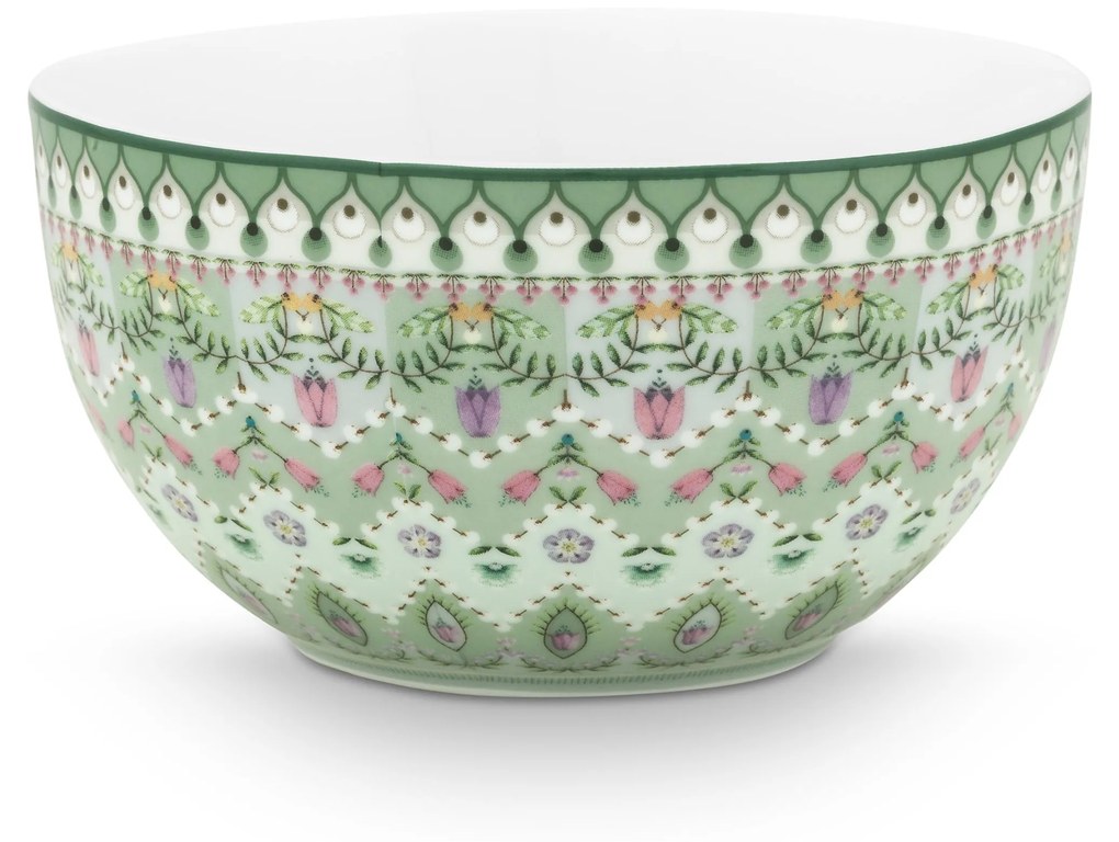 Pip Studio porcelánová miska Lily Lotus Ø12cm, zelená