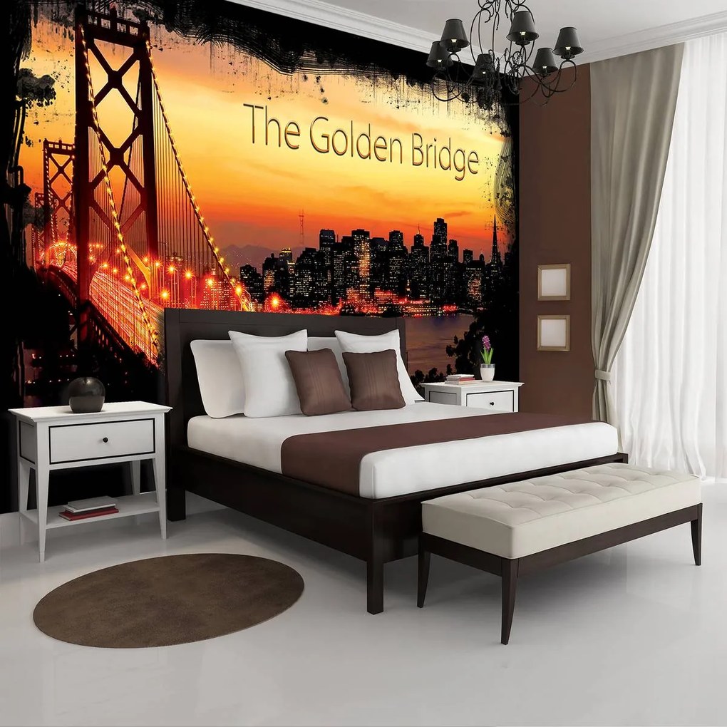 Fototapeta - Golden Gate Bridge City Urban (152,5x104 cm)