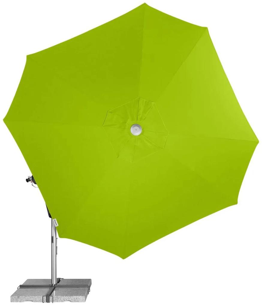 Slunečník DOPPLER Protect 400 cm výkyvný s boční tyčí smaragd T841