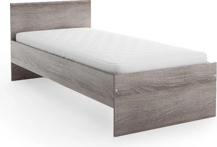 Postel ELISA 90 x 200 cm, dub lanýž Matrace: Matrace Sommera 18 cm, Rošt: Bez roštu