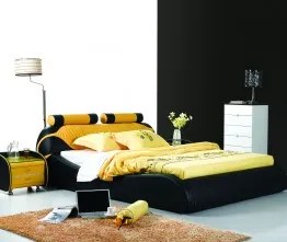 Moderní kožená postel - Ferrara