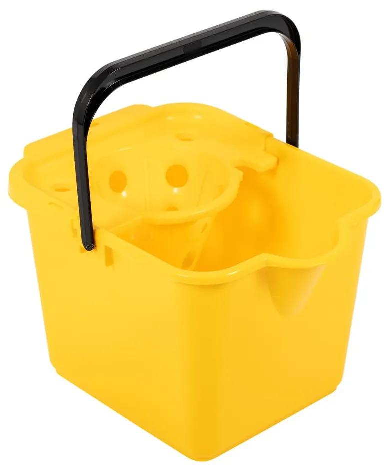 Žlutý kbelík na mop Addis Pail & Wringer | BIANO