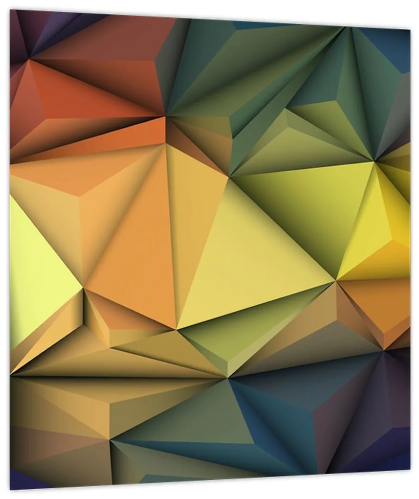 Obraz - Polygonální 3D abstrakce (30x30 cm)