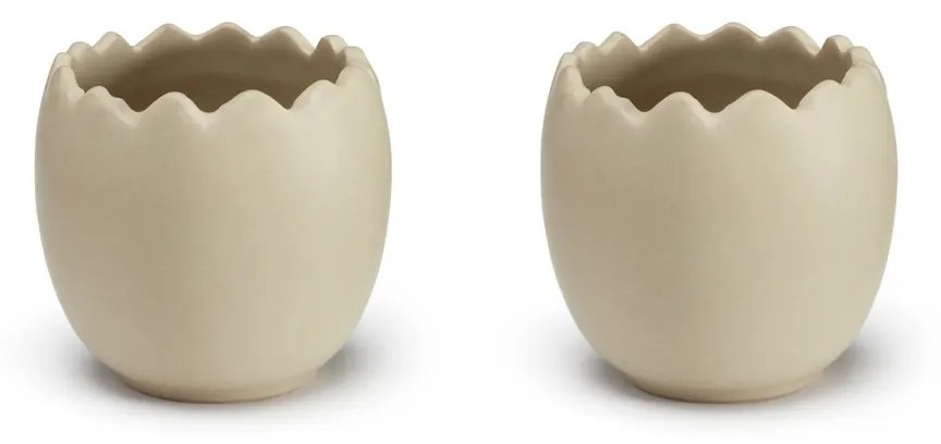 Stojánek na vajčko Egg Cup Sand - set 2 ks COOEE Design