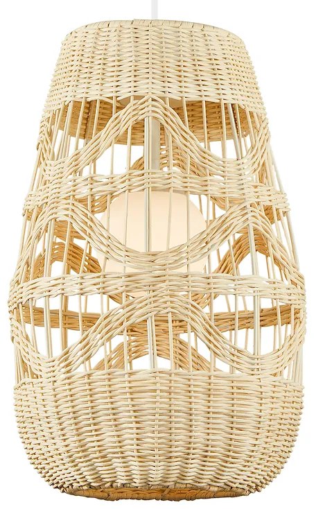 Závěsné svítidlo Arona, 1x ratanové stínítko, (fi 25cm), w