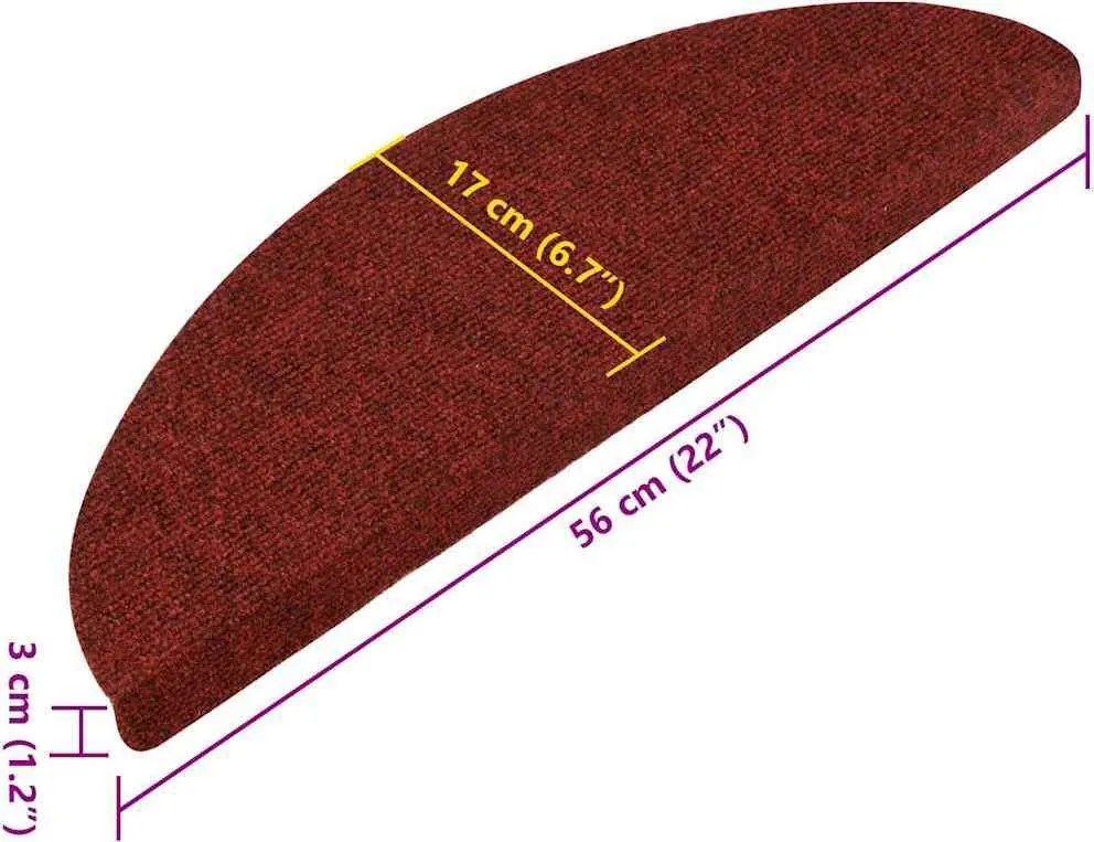 vidaXL Samolepicí nášlapy na schody 15 ks 56x17x3 cm [136390] Barva: Šedá