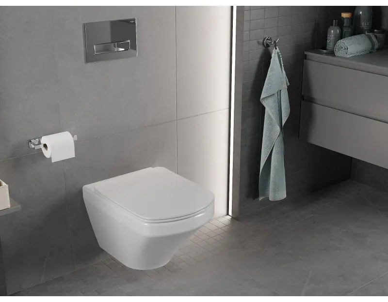 Mexen Vito, závěsné WC Rimless 54,5 x 37 cm s pomalu padajícím sedátkem z duroplastu, bílá, 30174000