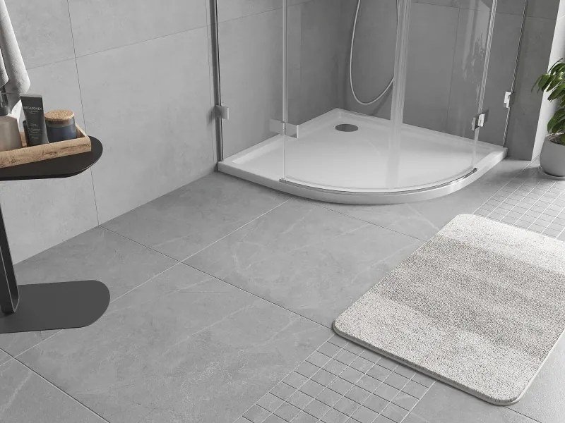 Mexen Flow půlkruhový sprchový kout slim 90 x 90 cm, bílý lesk - 46Q109090