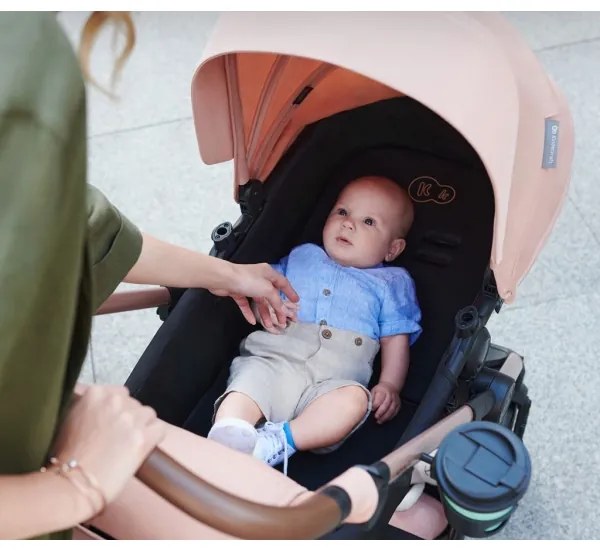 KINDERKRAFT - Kombinovaný kočárek 3v1 MOOV 2 Sand beige + autosedačka MINK PRO