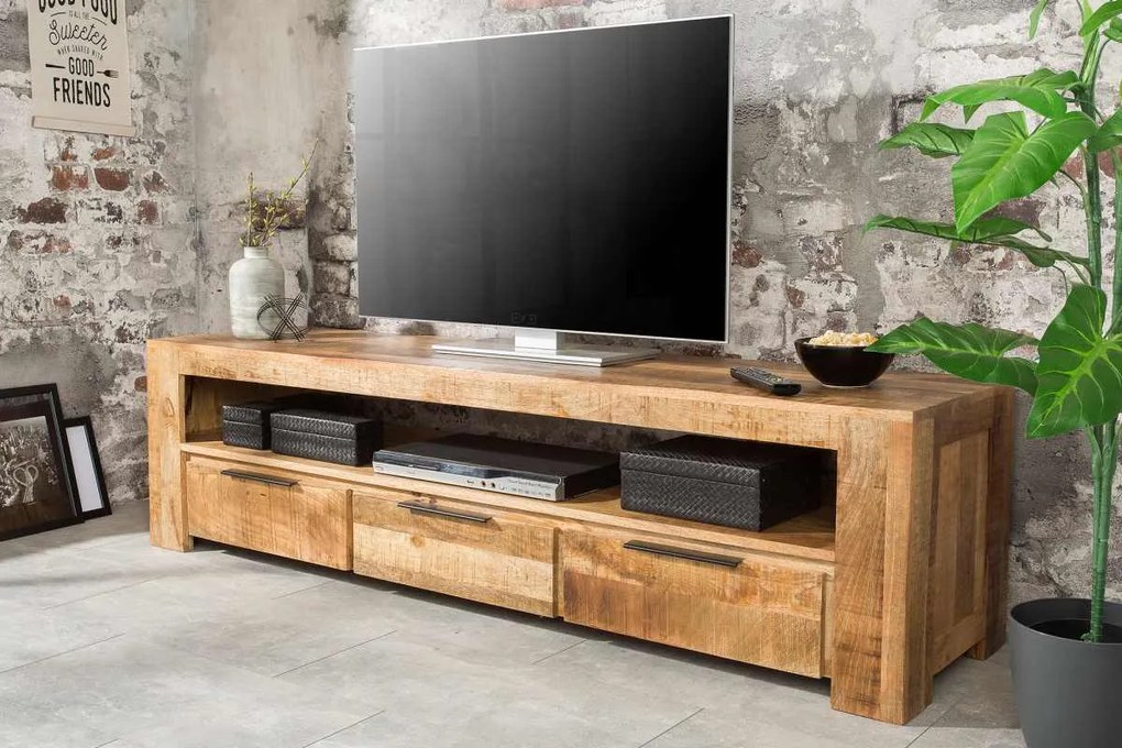 Designový TV stolek Thunder 170 cm mango