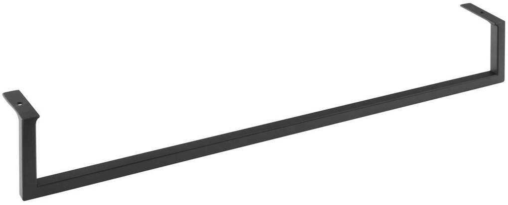 Sapho - Čelní držák ručníků pro umyvadlo, 665 mm, matná černá HG665