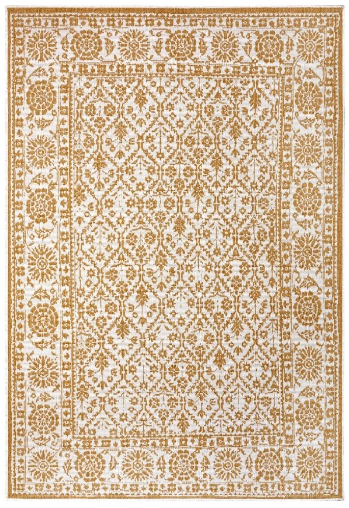 NORTHRUGS - Hanse Home koberce Kusový koberec Twin-Wendeteppiche 105789 Ochre – na ven i na doma - 160x230 cm